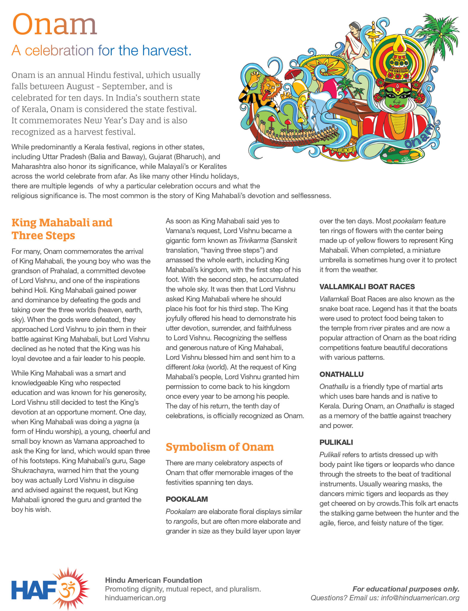 All About Onam - Hindu American Foundation