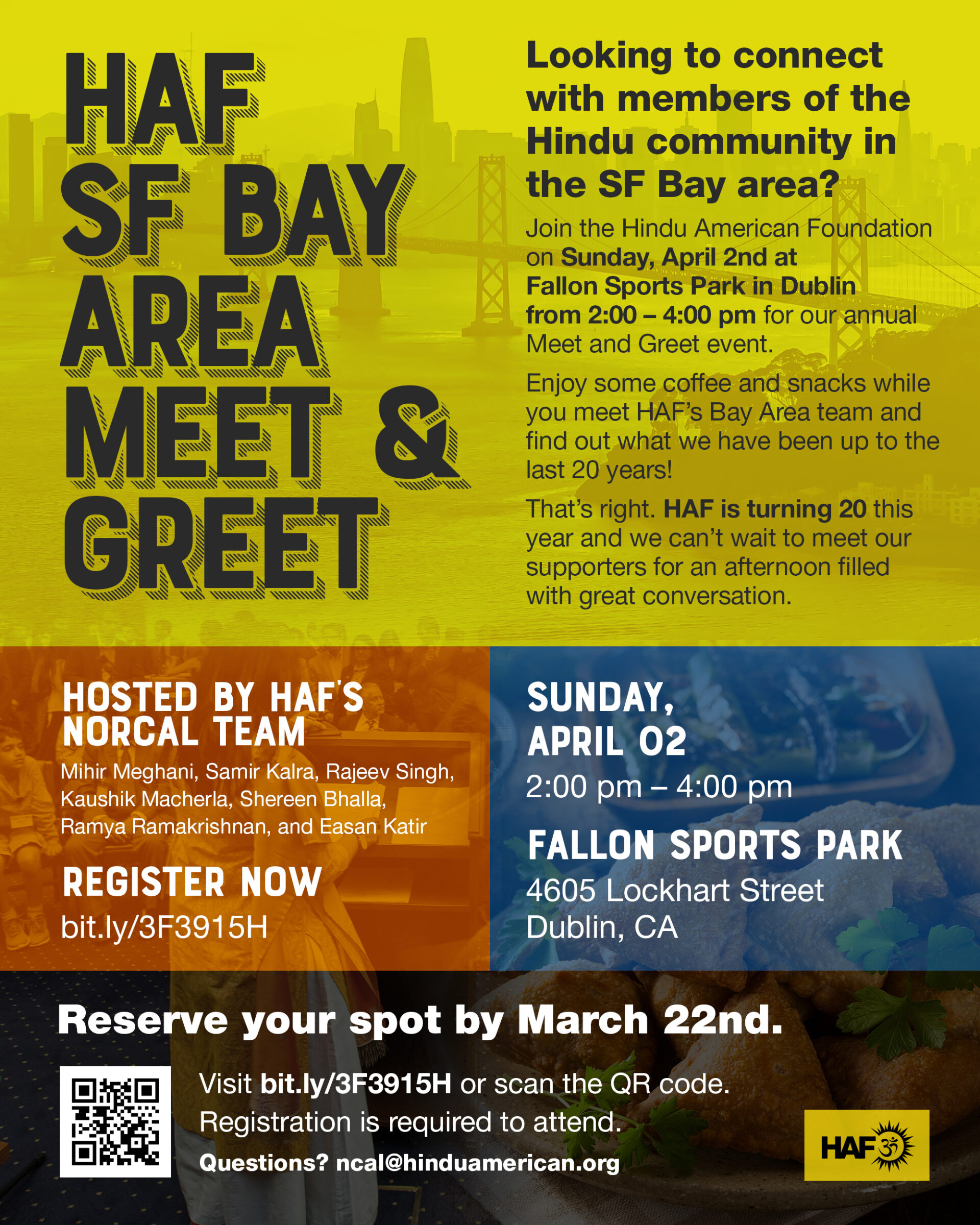 HAF's SF Bay Area Meet and Greet, 4/2